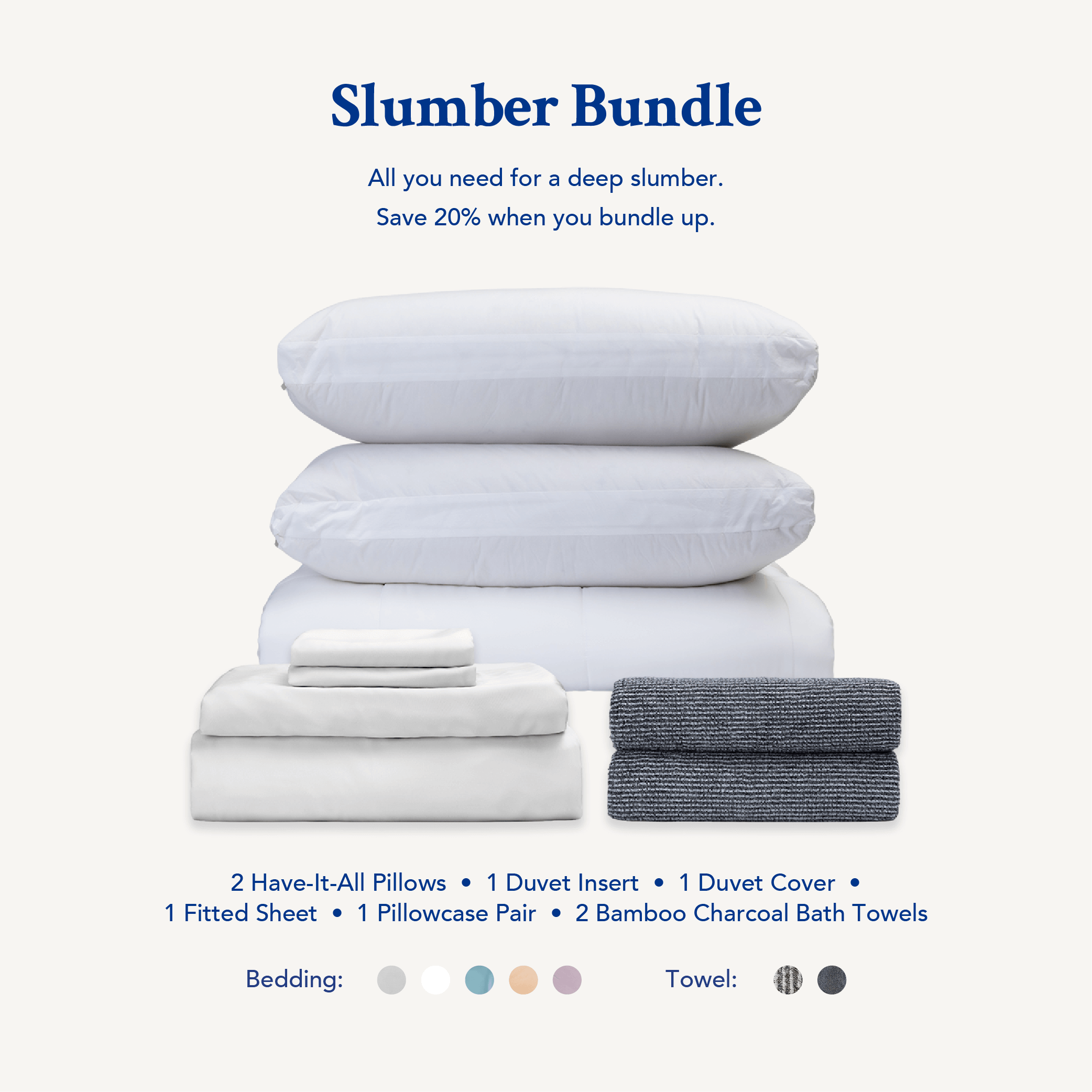 Slumber Bundle – Sunday Bedding