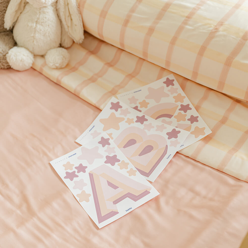 Removable Name Decal – Sunday Bedding